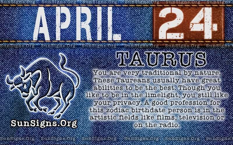 April 24 Birthday Horoscope Personality Sun Signs