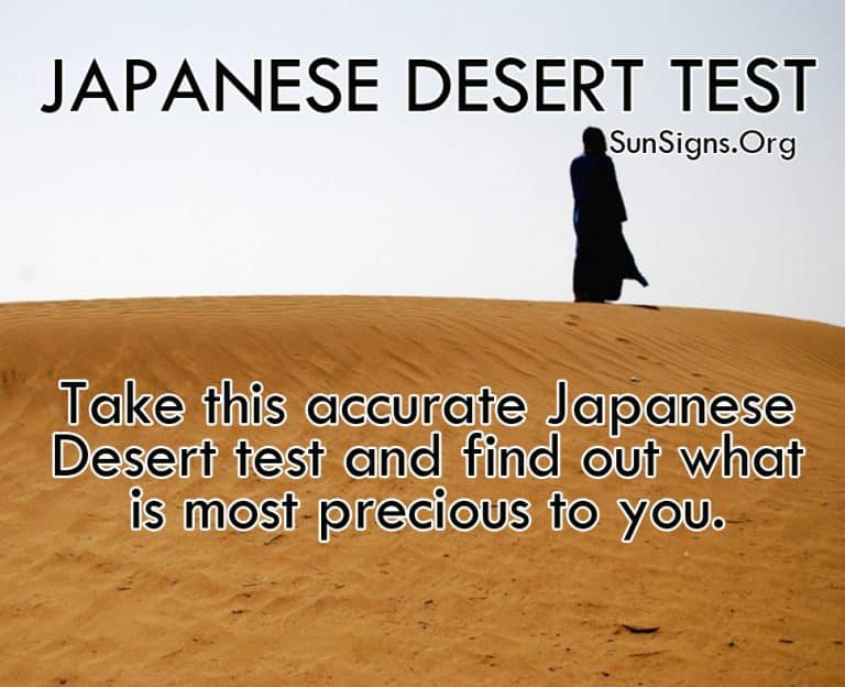 The Famous Japanese Desert Test - SunSigns.Org