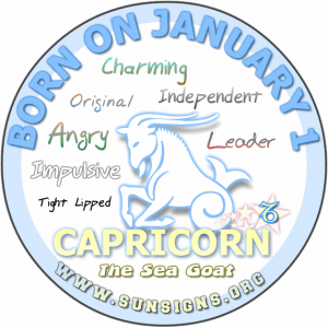 January 1 Zodiac Horoscope Birthday Personality - SunSigns.Org