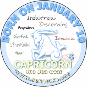 January 10 Zodiac Horoscope Birthday Personality - SunSigns.Org
