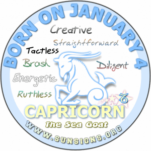 January 4 Zodiac Horoscope Birthday Personality - SunSigns.Org