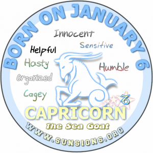 January 6 Zodiac Horoscope Birthday Personality - SunSigns.Org
