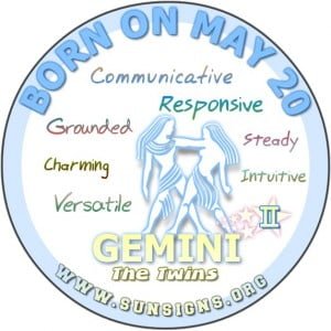 May 20 Zodiac Horoscope Birthday Personality - SunSigns.Org