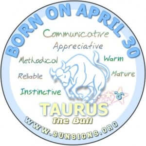 April 30 Zodiac Horoscope Birthday Personality - SunSigns.Org