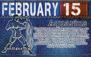 February 15 Zodiac Horoscope Birthday Personality - SunSigns.Org