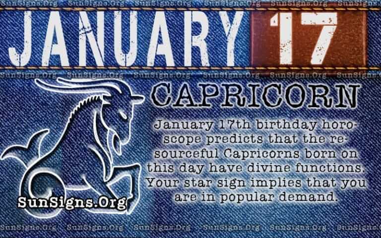 January 17 Zodiac Horoscope Birthday Personality - SunSigns.Org
