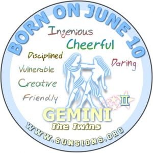 June 10 Zodiac Horoscope Birthday Personality - SunSigns.Org