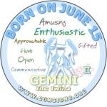 June 15 Zodiac Horoscope Birthday Personality - SunSigns.Org