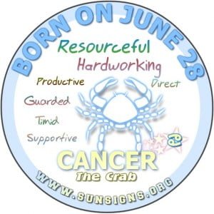 June 28 Zodiac Horoscope Birthday Personality - SunSigns.Org