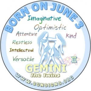 June 3 Zodiac Horoscope Birthday Personality - SunSigns.Org