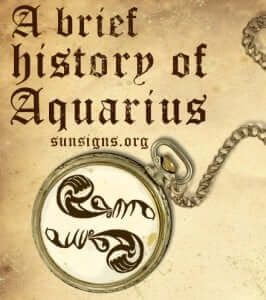 A Brief History Of Aquarius Zodiac Sign - SunSigns.Org