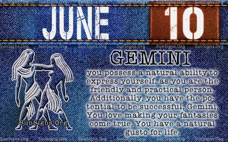 June 10 Zodiac Horoscope Birthday Personality - SunSigns.Org
