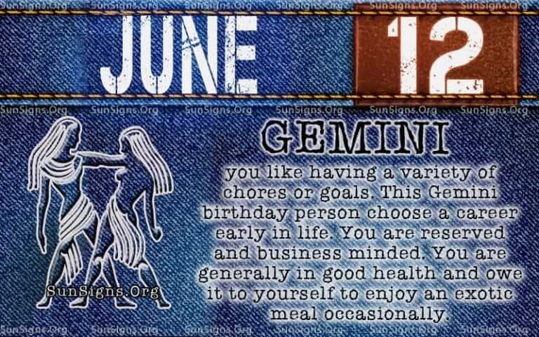 June 12 Zodiac Horoscope Birthday Personality - SunSigns.Org