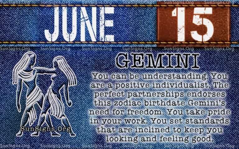 June 15 Zodiac Horoscope Birthday Personality - SunSigns.Org
