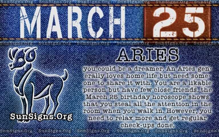 March 25 Zodiac Horoscope Birthday Personality - SunSigns.Org
