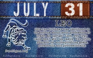 July 31 Zodiac Horoscope Birthday Personality | SunSigns.Org