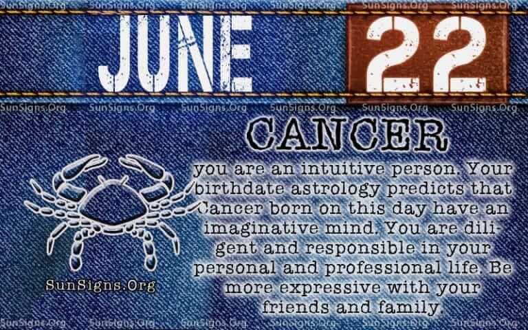 June 22 Zodiac Horoscope Birthday Personality - SunSigns.Org