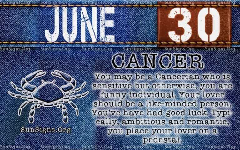 June 30 Zodiac Horoscope Birthday Personality - SunSigns.Org