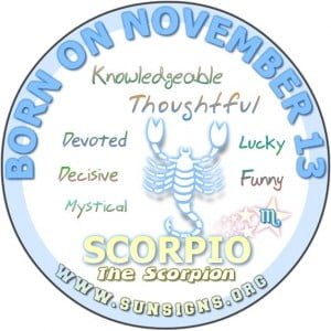 November 13 Zodiac Horoscope Birthday Personality - SunSigns.Org