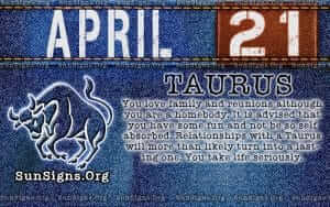 April 21 Zodiac Horoscope Birthday Personality - SunSigns.Org