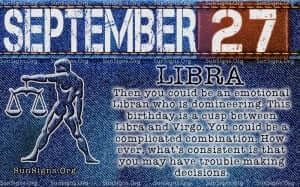 September 27 Zodiac Horoscope Birthday Personality - SunSigns.Org