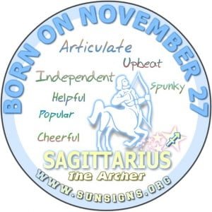 November 27 Zodiac Horoscope Birthday Personality - SunSigns.Org