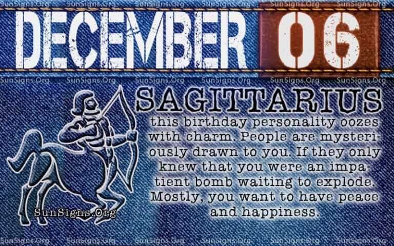 December 6 Zodiac Horoscope Birthday Personality - SunSigns.Org