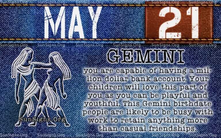 May 21 Zodiac Horoscope Birthday Personality - SunSigns.Org