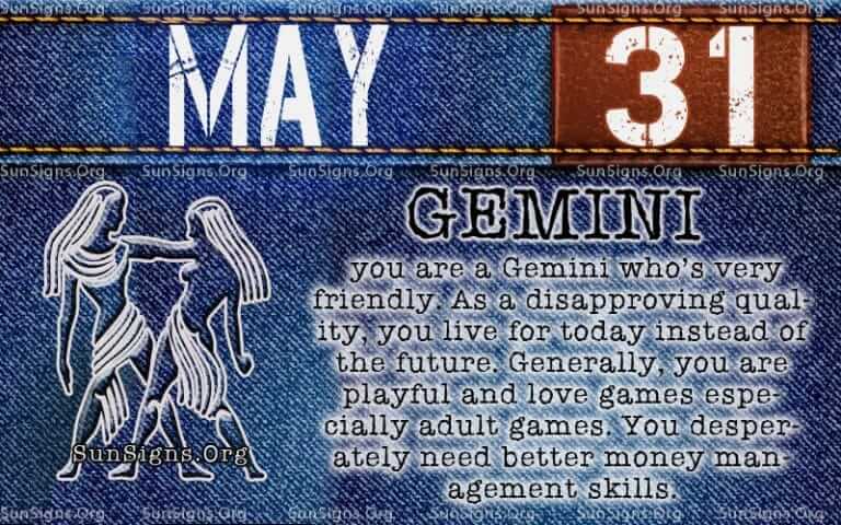 May 31 Zodiac Horoscope Birthday Personality - SunSigns.Org