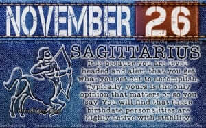 November 26 Zodiac Horoscope Birthday Personality - SunSigns.Org
