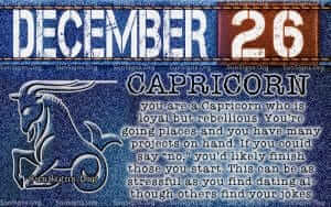 December 26 Zodiac Horoscope Birthday Personality - SunSigns.Org