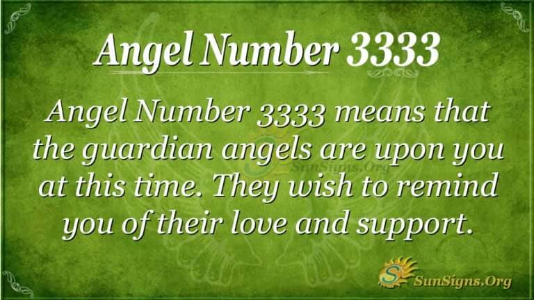 Angel Number 3333 Meaning - The Astonishing Truth! - SunSigns.Org
