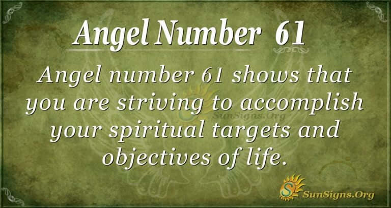 Angel Number 61 Meaning - A Sign Of Service To Others - SunSigns.Org