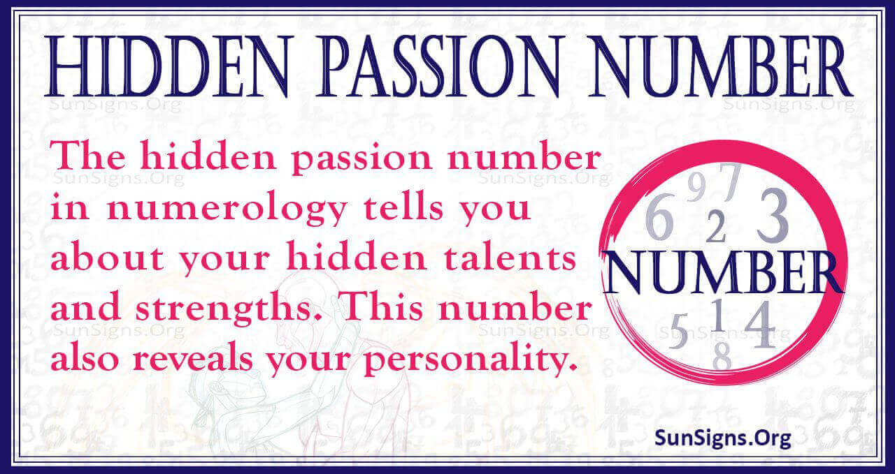 Numerology Hidden Passion Number Meanings - SunSigns.Org