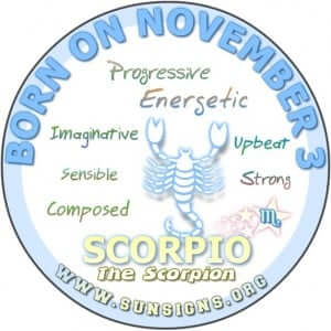 November 3 Zodiac Horoscope Birthday Personality - SunSigns.Org