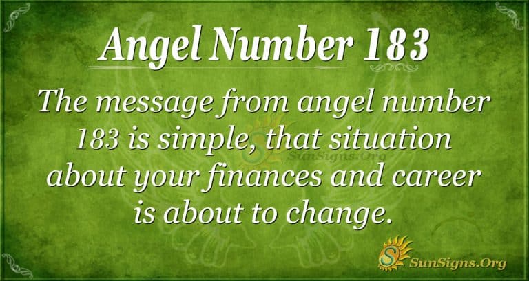 Angel Number 183 Meaning: A Great Change - SunSigns.Org