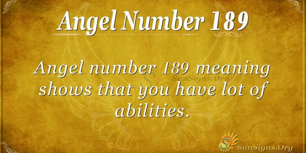Angel Number 189 Meaning: Read The Signs - SunSigns.Org