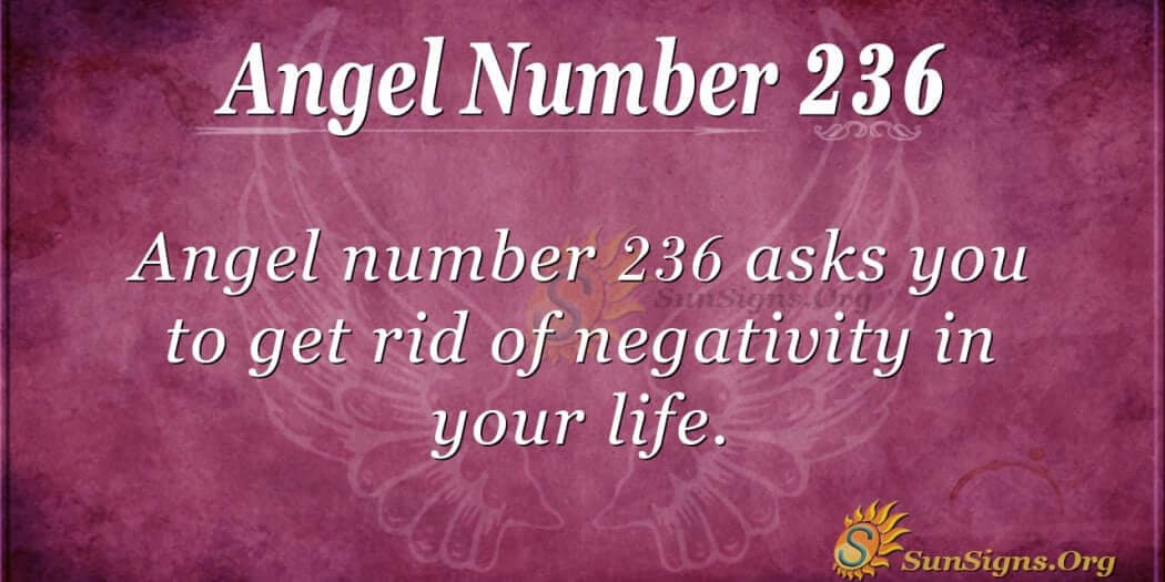 Angel Number 236 Meaning: Get Rid Of Negativity - SunSigns.Org