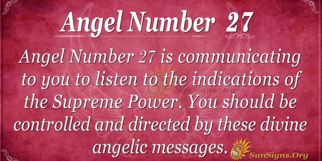 Angel Number 27 Meaning - A Sign Of Spiritual Awareness - SunSigns.Org