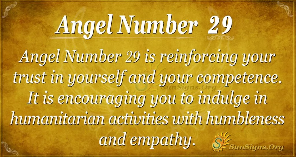 Angel Number 29 Meaning - Building Trust In Yourself - SunSigns.Org
