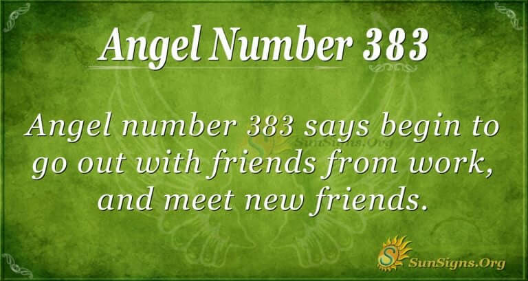 Angel Number 383 Meaning: Gift of Life - SunSigns.Org