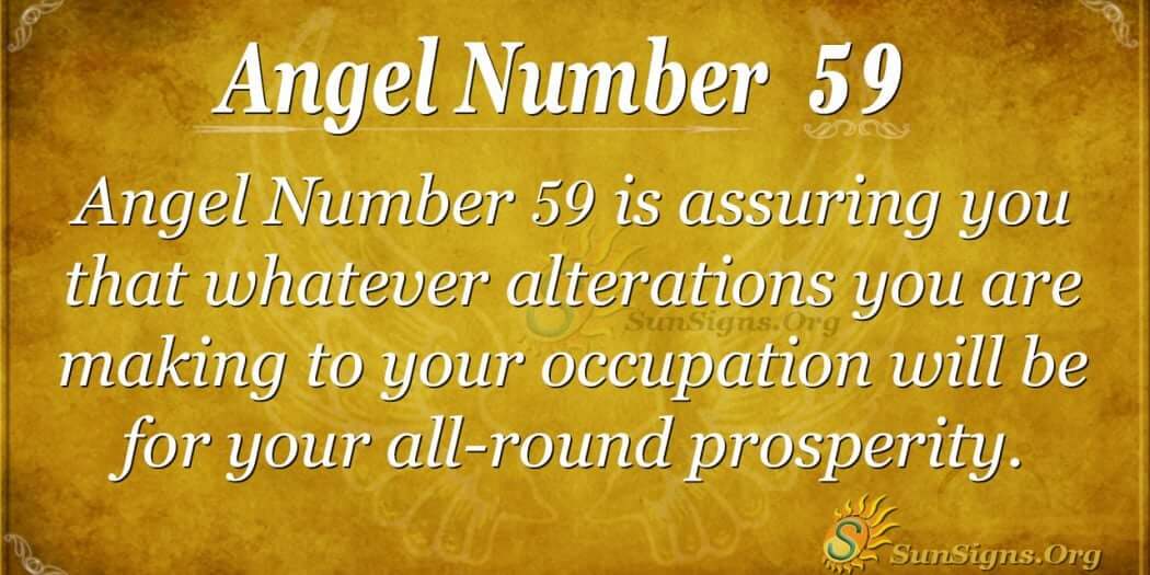 Angel Number 59 Meaning - A Message Of Good Tidings - SunSigns.Org