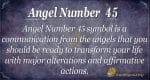 Angel Number 45 Meaning - A Sign Of Massive Changes - SunSigns.Org