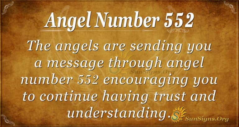 Angel Number 552 Meaning: Live On Your Own - SunSigns.Org