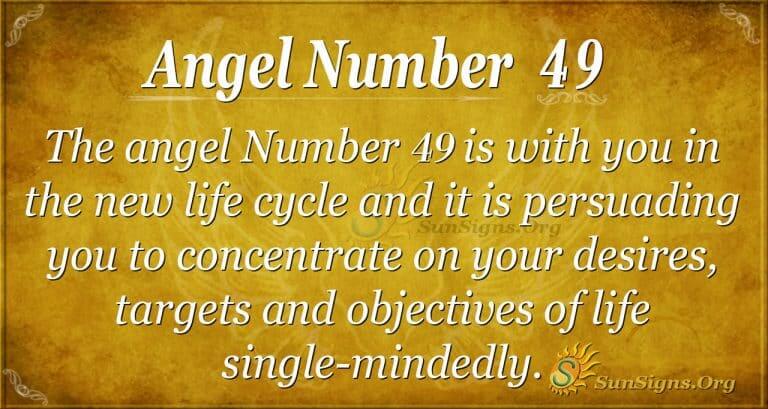 Angel Number 49 Meaning - Work On Your Life Path - SunSigns.Org