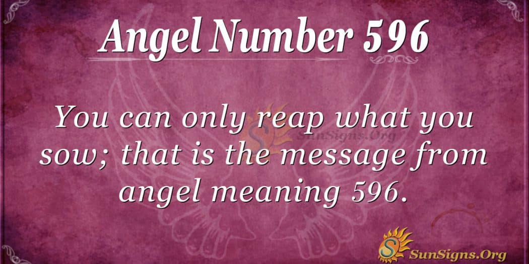 Angel Number 596 Meaning: Blessings On The Way - SunSigns.Org