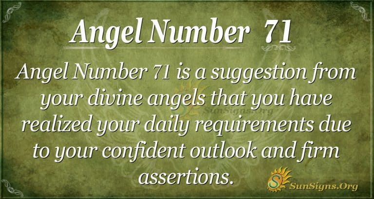 Angel Number 71 Meaning - A Sign Of Thanksgiving - SunSigns.Org