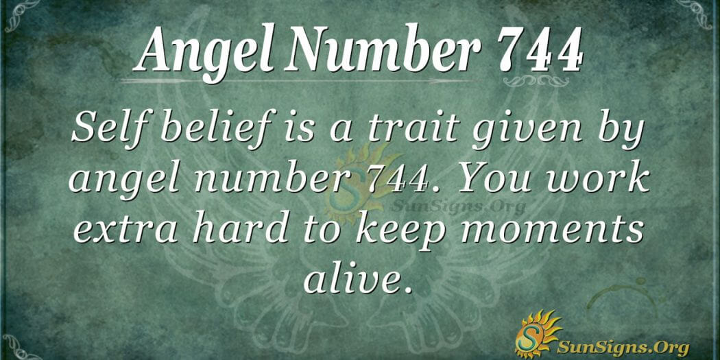 Angel Number 744 Meaning: Self Belief Helps - SunSigns.Org
