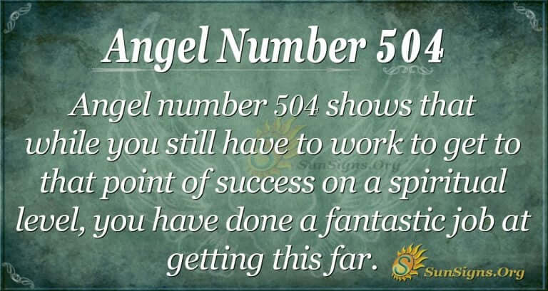 Angel Number 504 Meaning: Taking Care Of Yourself - SunSigns.Org