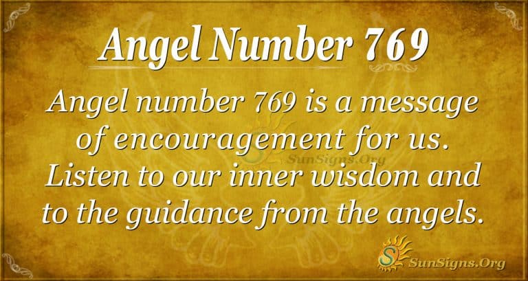 Angel Number 769 Meaning: Being Intuitive - SunSigns.Org